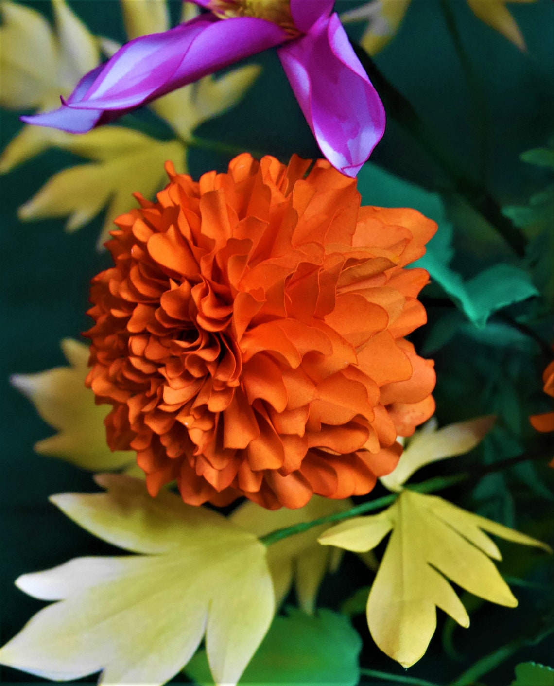 African Marigolds - Paper Flowers - Templates - Video Tutorial - SVG ...