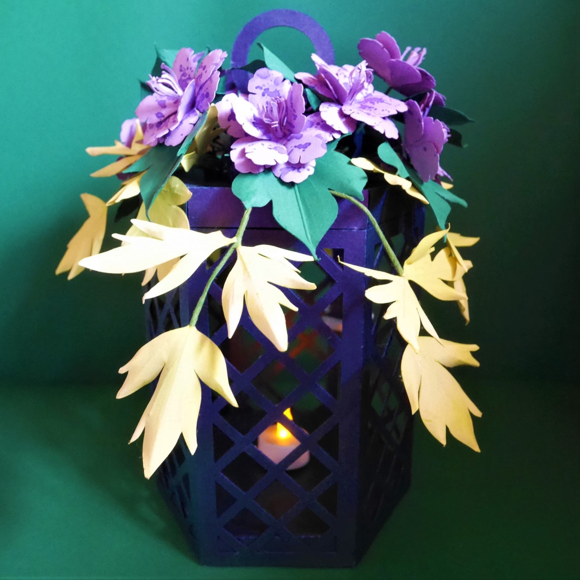 Nyx - 3D Lantern - Paper Flowers - Instant Download - Templates - Video ...