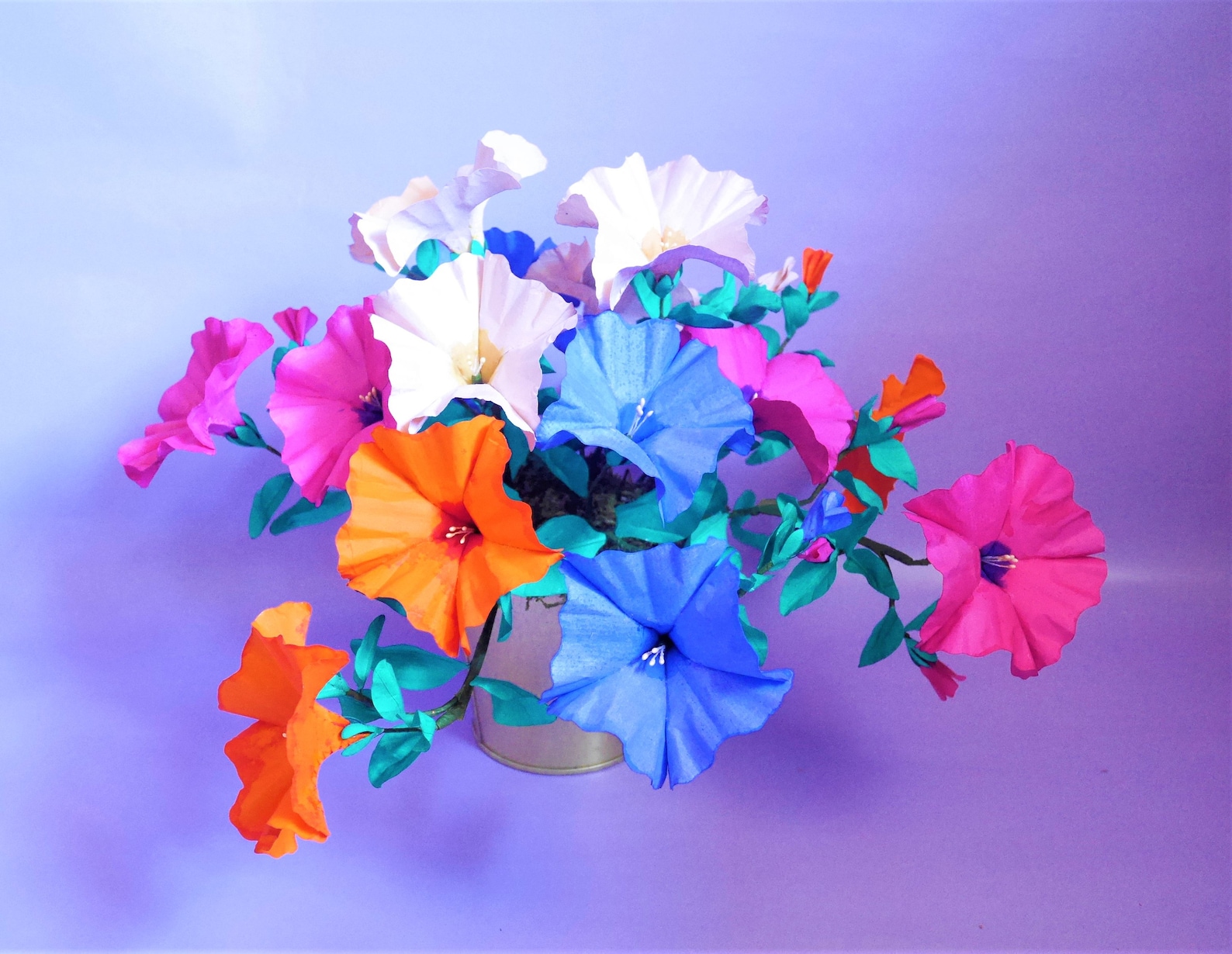 Petunia - Paper Flowers - Templates - Instant Download - Video Tutorial ...