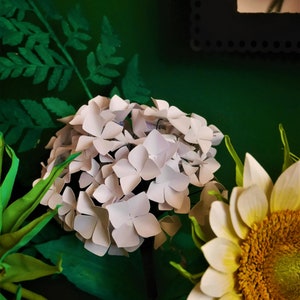 Hydrangea - Paper Flower - Templates - Video Tutorial - SVG ...