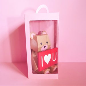 Teddy Bear Gift + Display Box - Templates - DIY - Instant Download ...