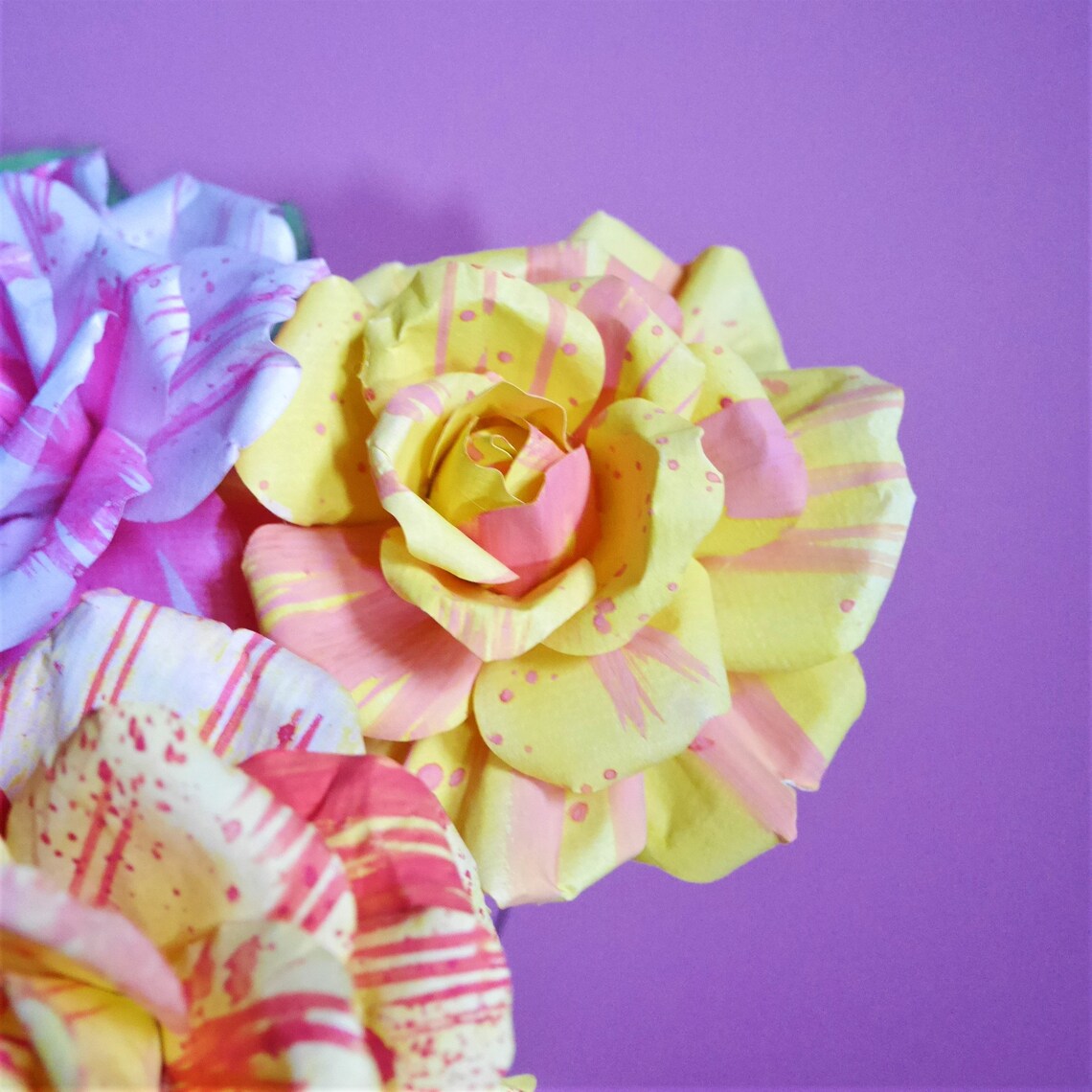 Hybrid Tea Rose Paper Flowers Templates Instant Download - Etsy