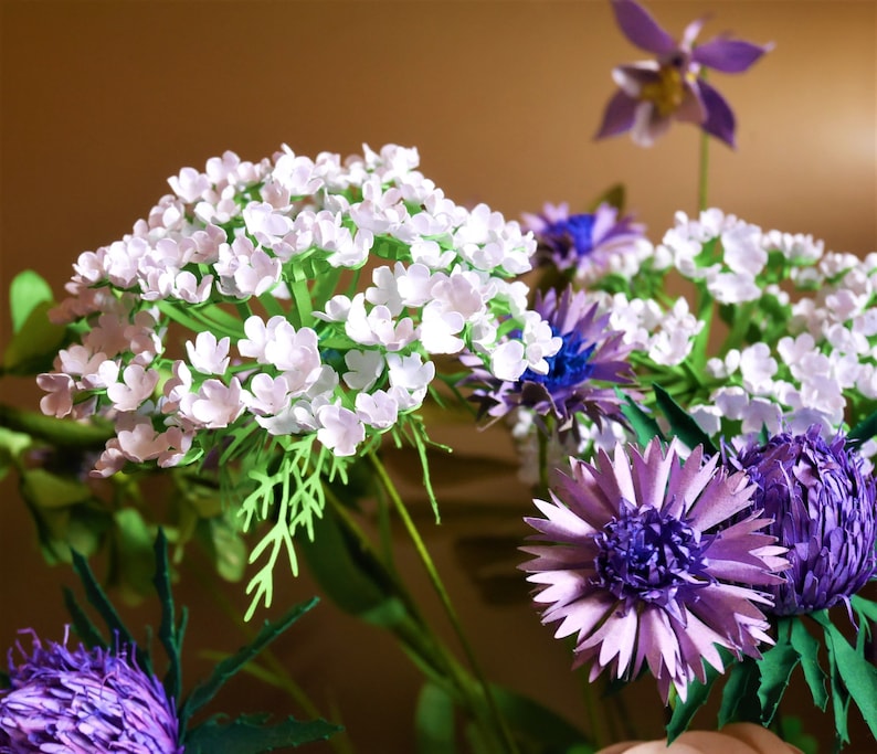 Queen Anne's Lace - Paper Flower - Templates - Instant Download - Video ...