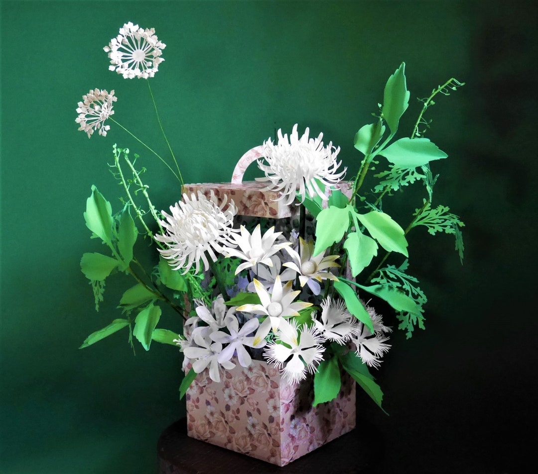 Ceres Flower Box - Paper Flowers - 3D Box - Templates - Video Tutorial ...