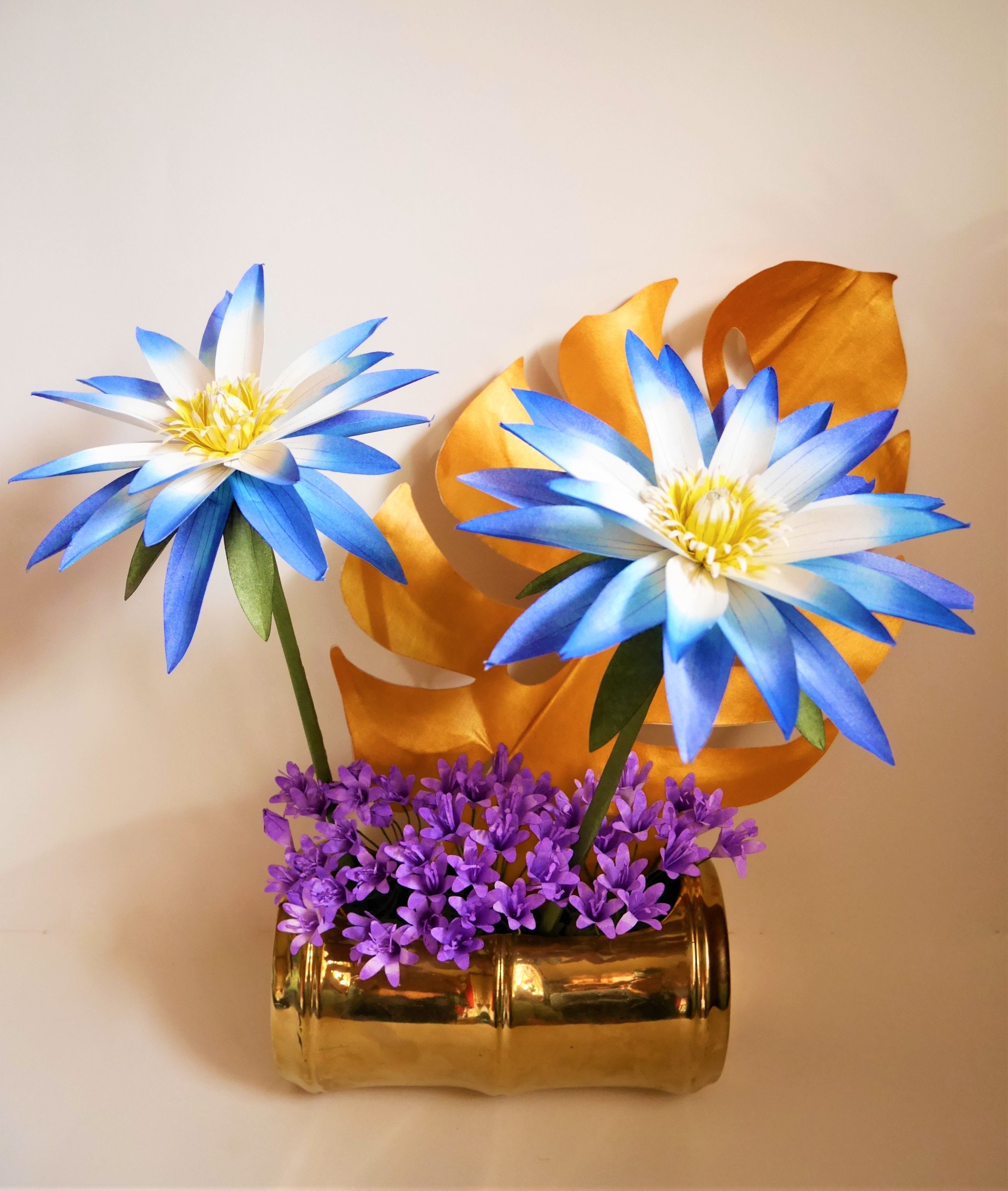 Water Lily Paper Flower Templates Video Tutorial - Etsy Canada