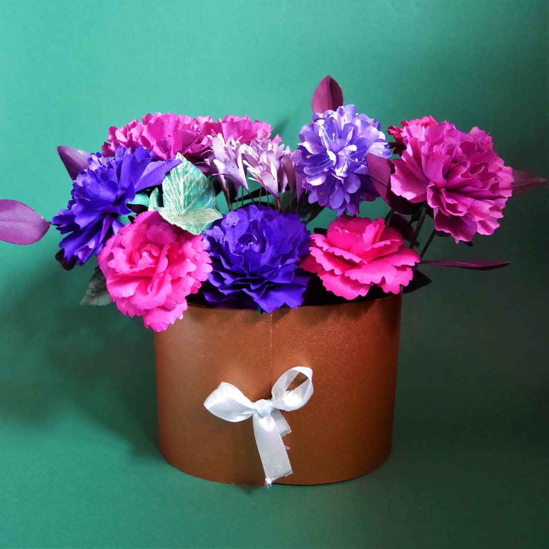 Seraphim Flower Box - Paper Flowers - Gift Box - Templates - Instant ...