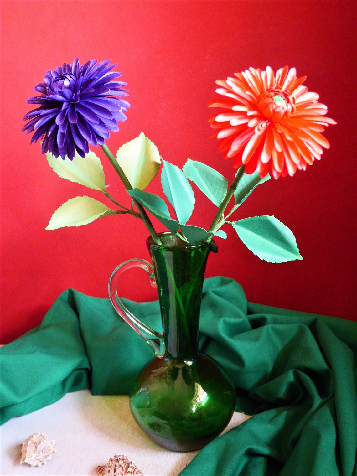 Dahlia Paper Flowers Templates Video Tutorial Instant - Etsy