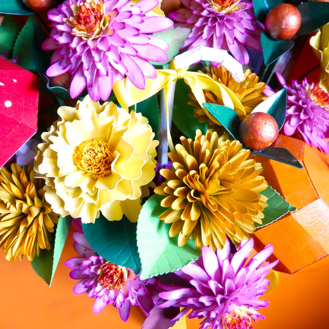 Hestia Dahlia - Paper Flowers - Templates - Instant Download - Video ...
