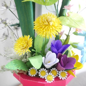 Dandelion - Paper Flowers - Templates - Instant Download - Video ...