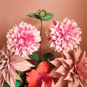 Fuzzy Wuzzy Dahlia - Templates - Paper Flower - Instant Download ...