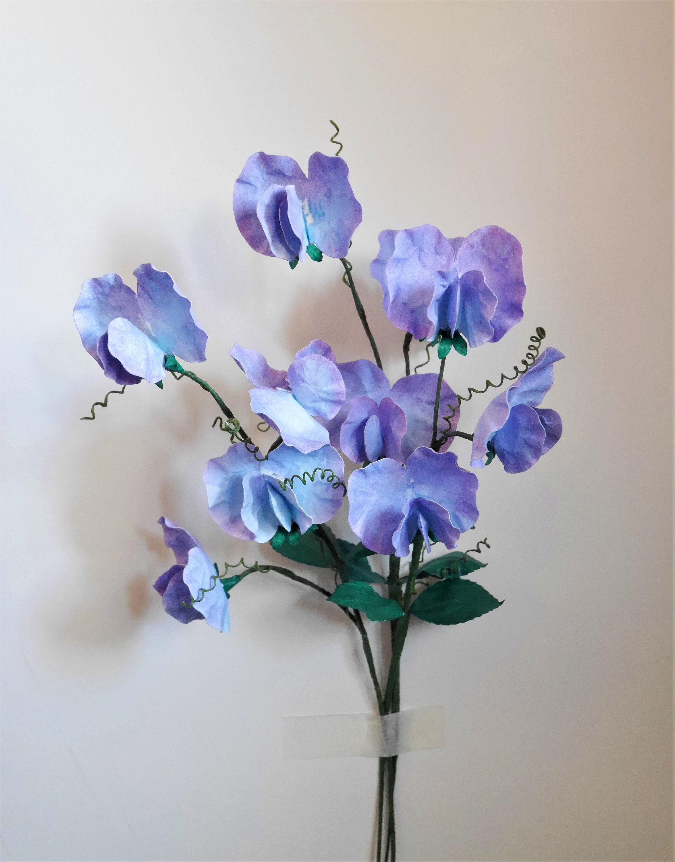 Sweet Pea Paper Flower Templates Video Tutorial | Etsy