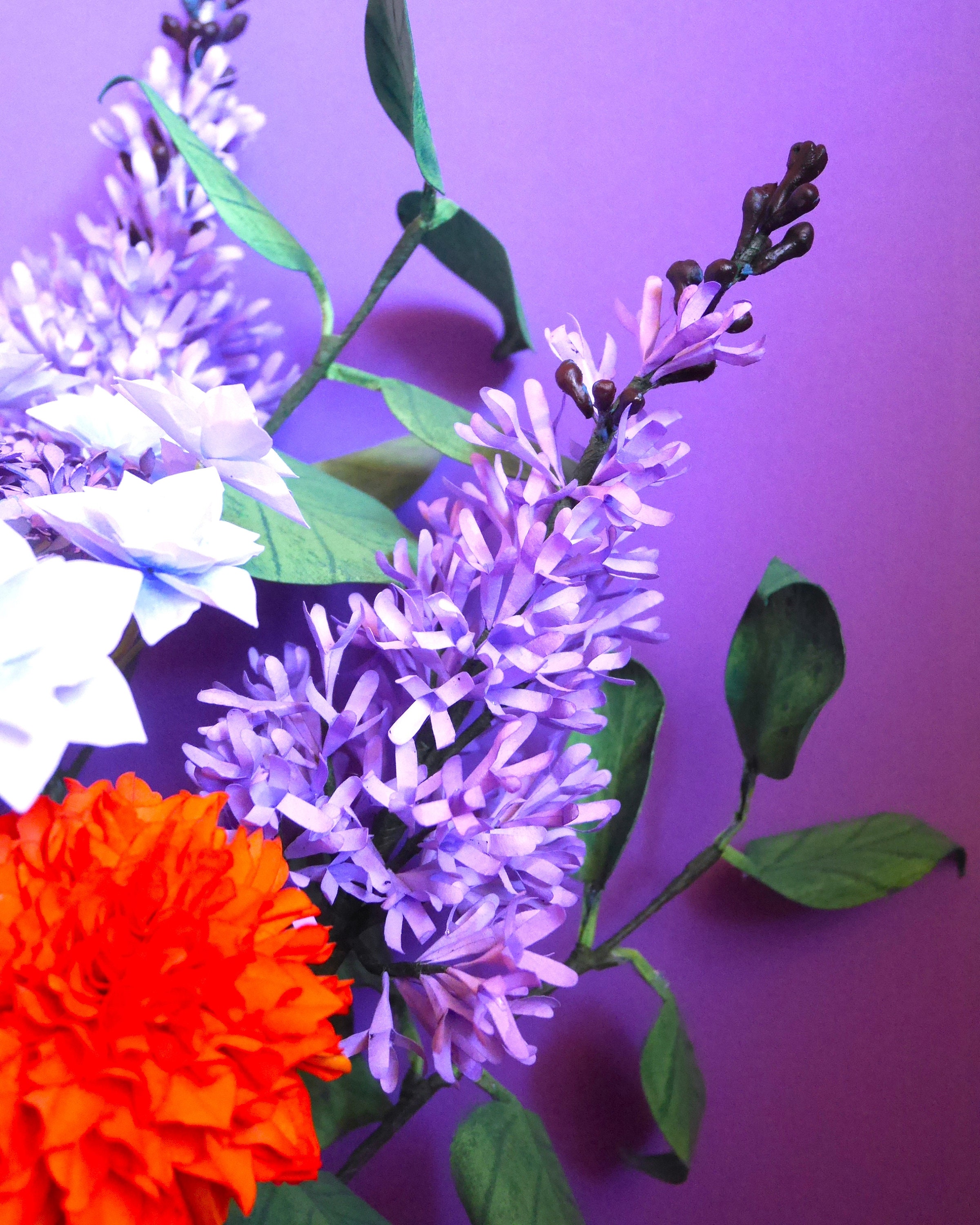 Syringa Lilac Paper Flowers Templates Instant Download - Etsy