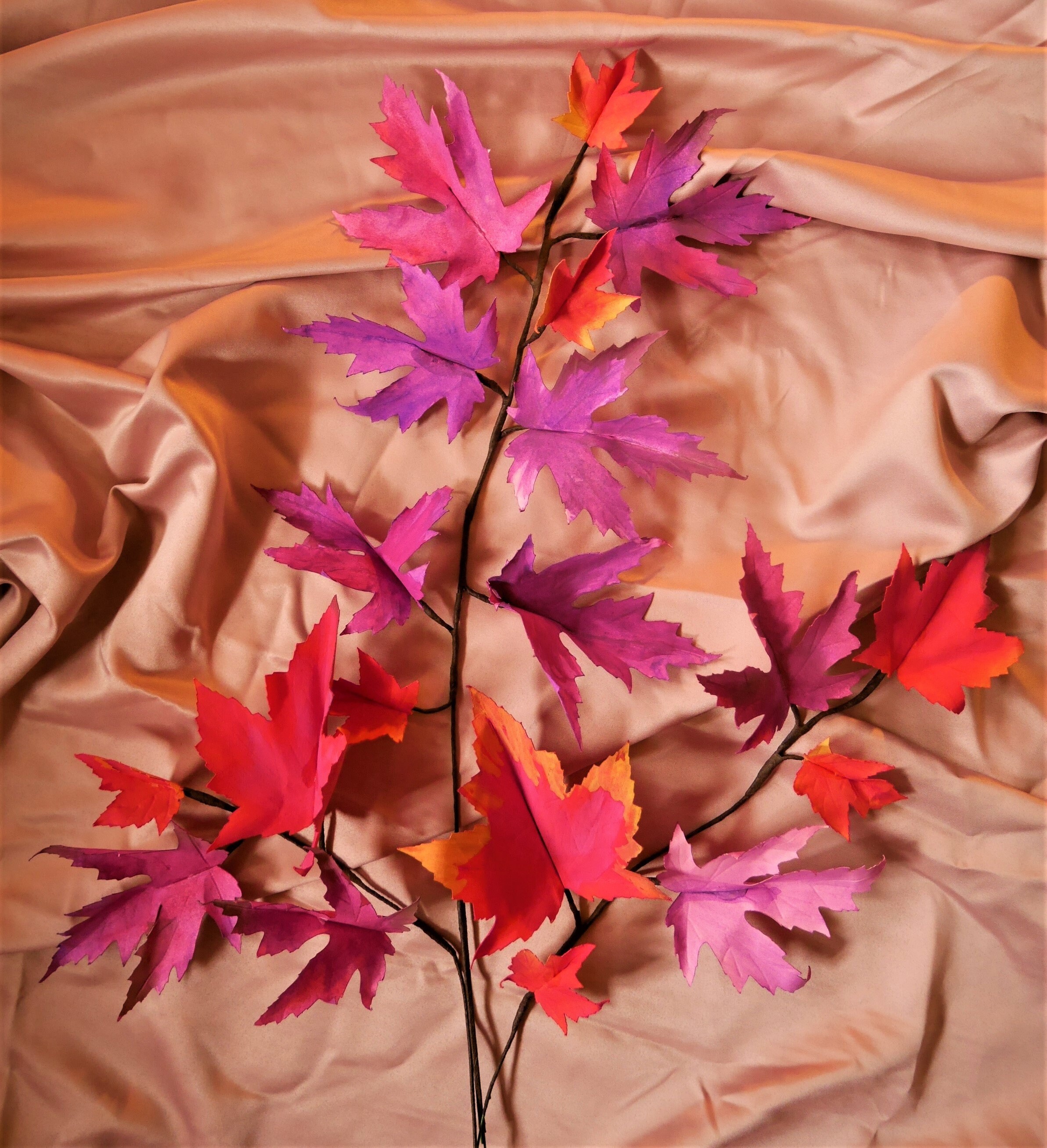 Maple Branch Paper Leaves Templates SVG DIY Instant - Etsy