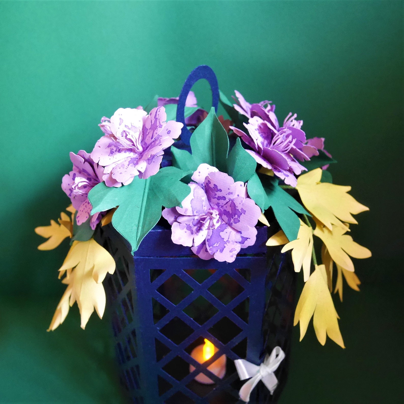 Nyx - 3D Lantern - Paper Flowers - Instant Download - Templates - Video ...