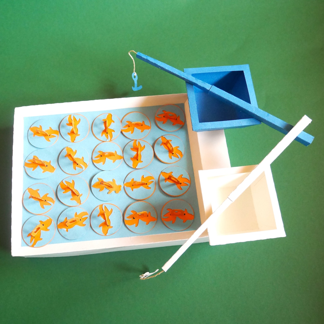 Fishing Game Gift Box - Templates - Instant Download - Video Tutorial ...