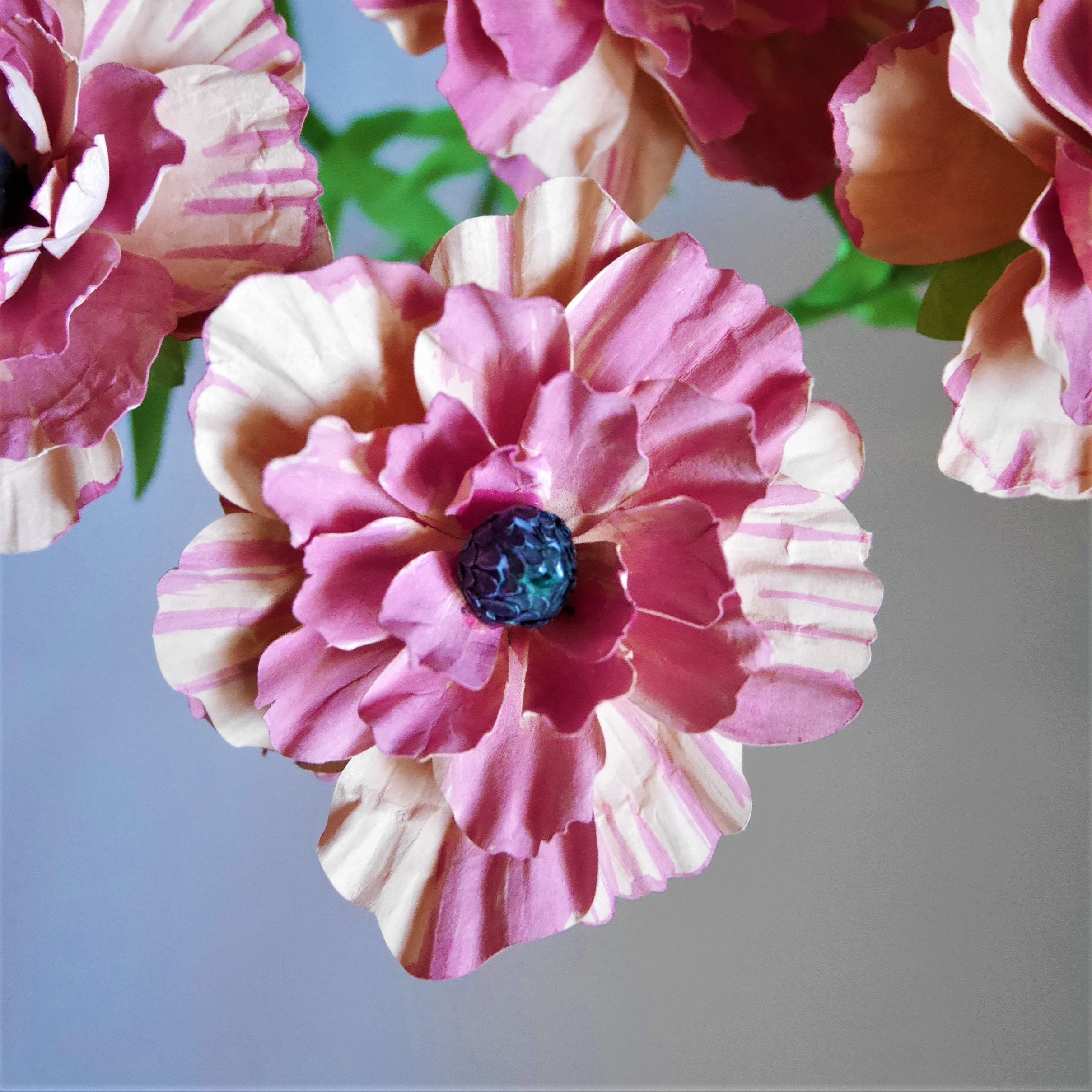 Japanese Ranunculus Paper Flower Templates Instant - Etsy