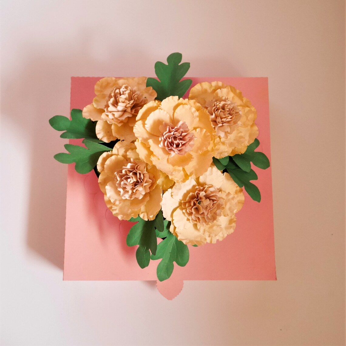 Beau Flower Box - Templates - Paper Flowers - 3D Box - Instant Download ...