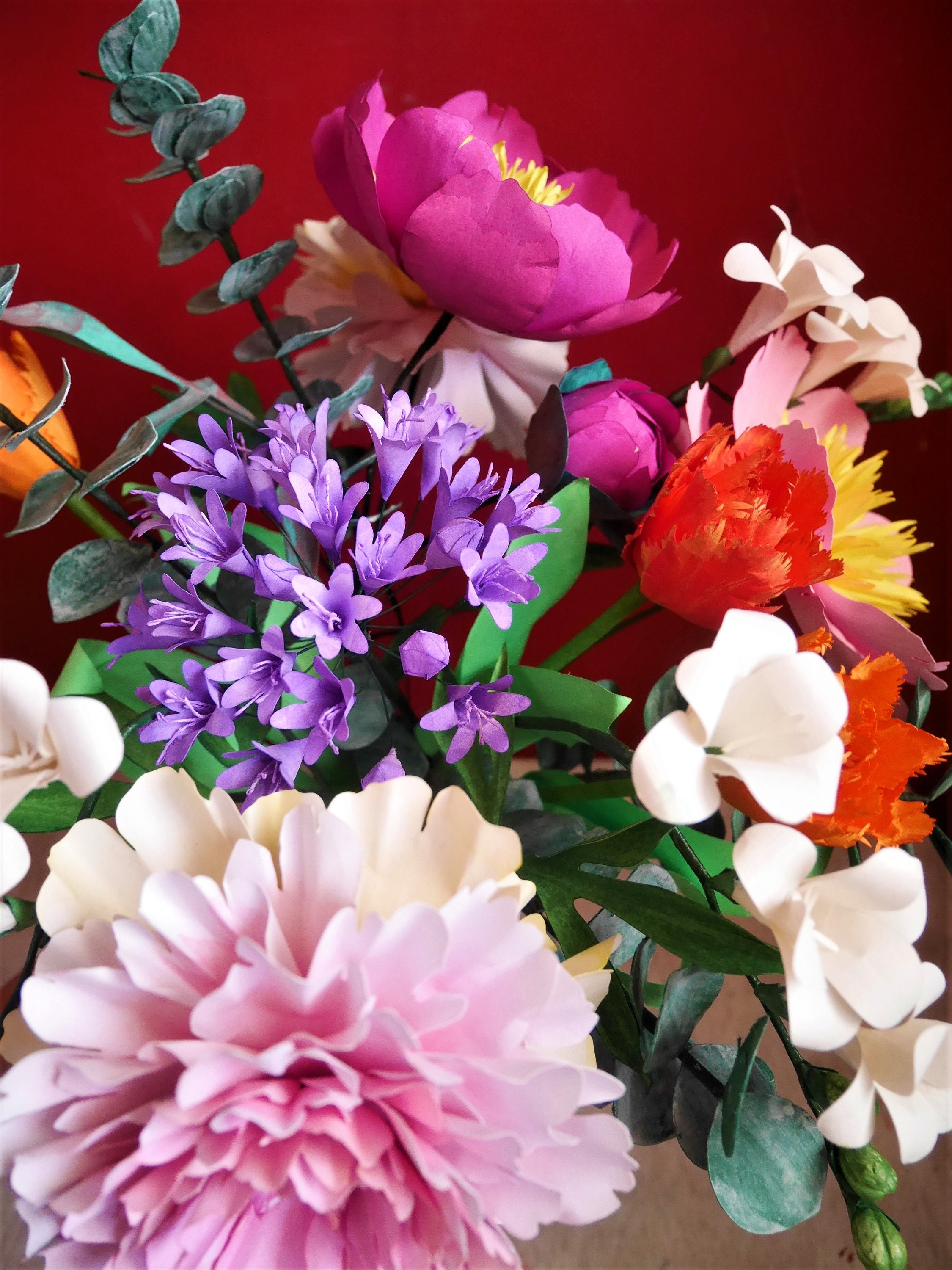 Ambrosia - Paper Flower Bouquet - Templates - Video Tutorial - Instant ...