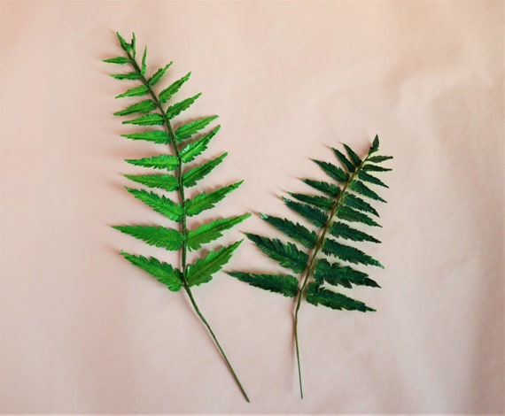 Leather Leaf Template Paper Foliage Paper Bouquet | Etsy