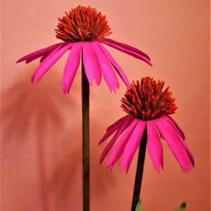 Cone Flower - Paper Flower - Templates - Video Tutorial - Instant ...