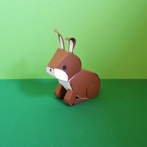 Bunny Treat Box and 3D Bunny - Templates - Instant Download - DIY - SVG ...