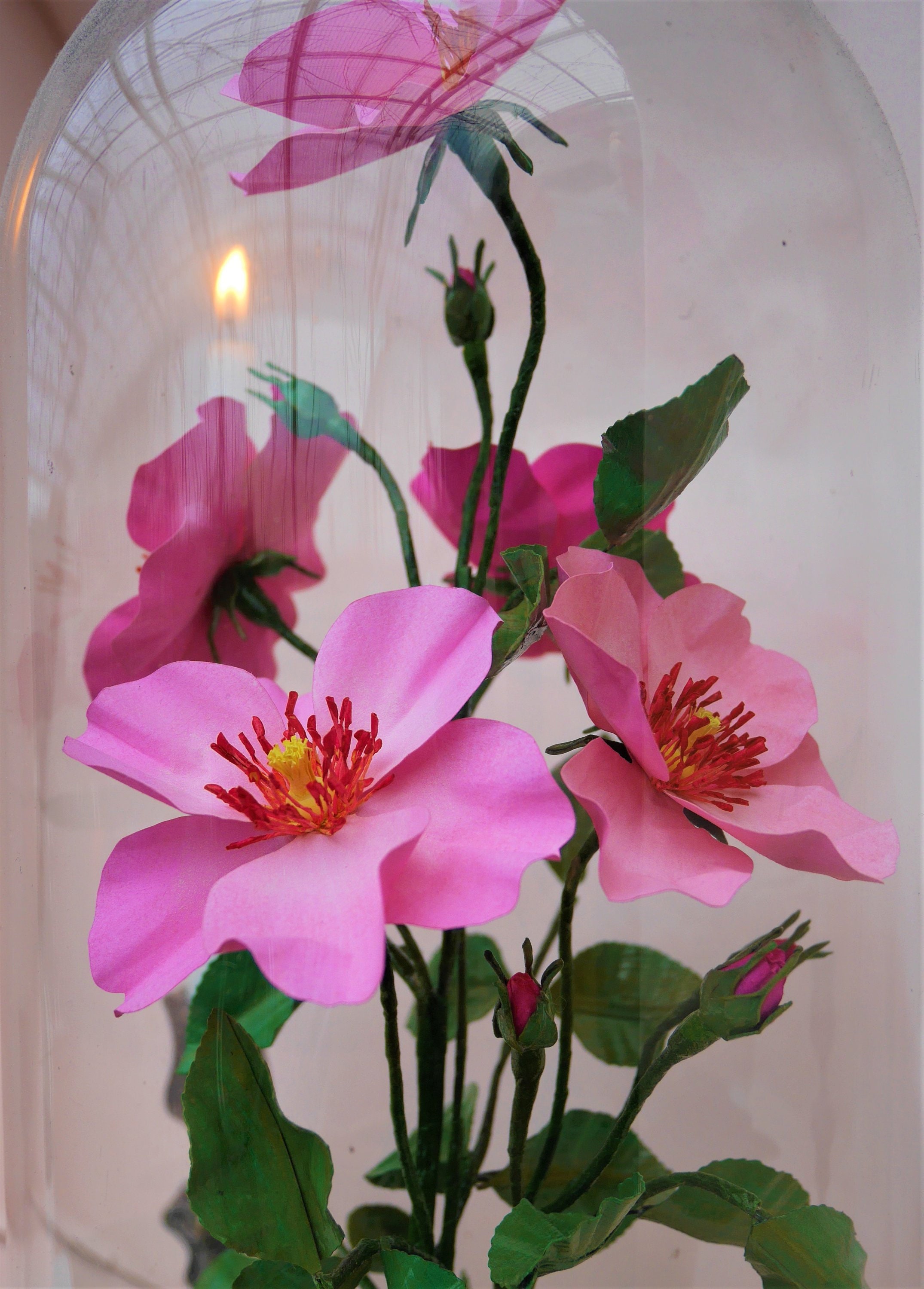 Wild Roses Paper Flowers Templates Tutorial read | Etsy