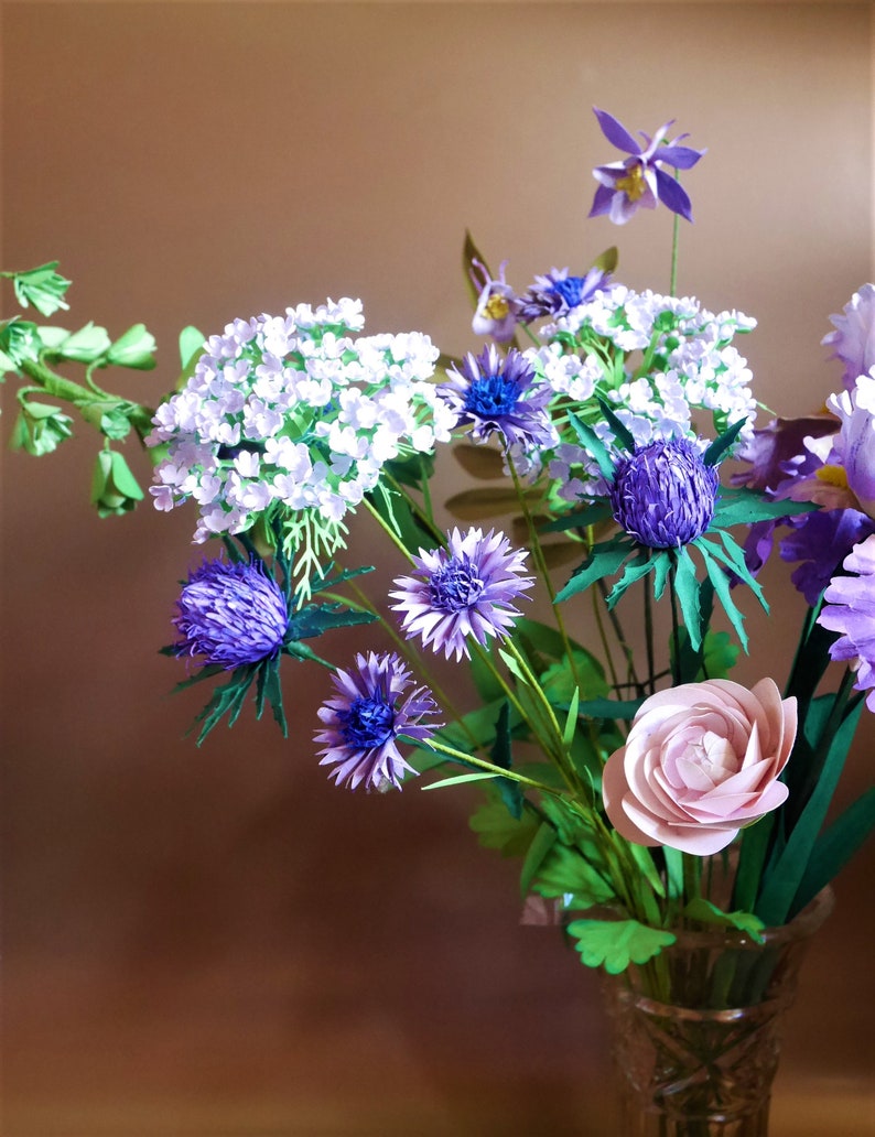 Queen Anne's Lace - Paper Flower - Templates - Instant Download - Video ...