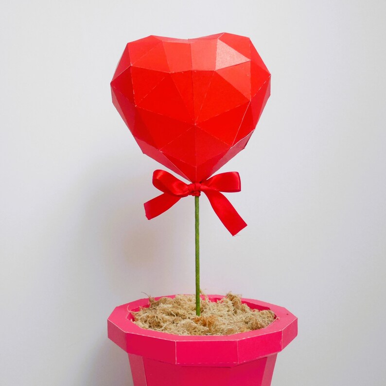 Modèle coeur fleuri : DIY papercraft, SVG, Cricut, Silhouette ...