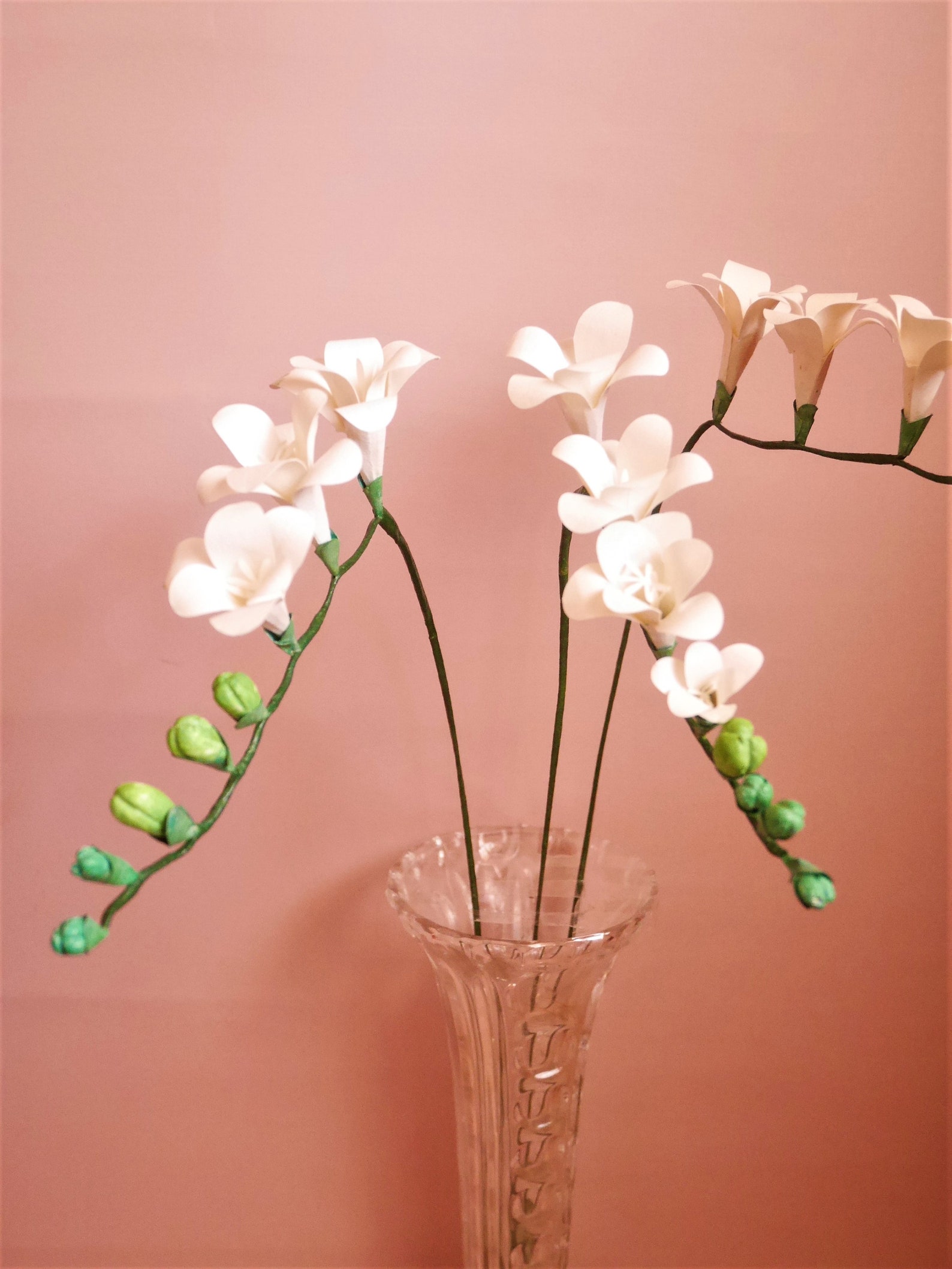 Freesia Paper Flower Templates Video Tutorial Digital | Etsy