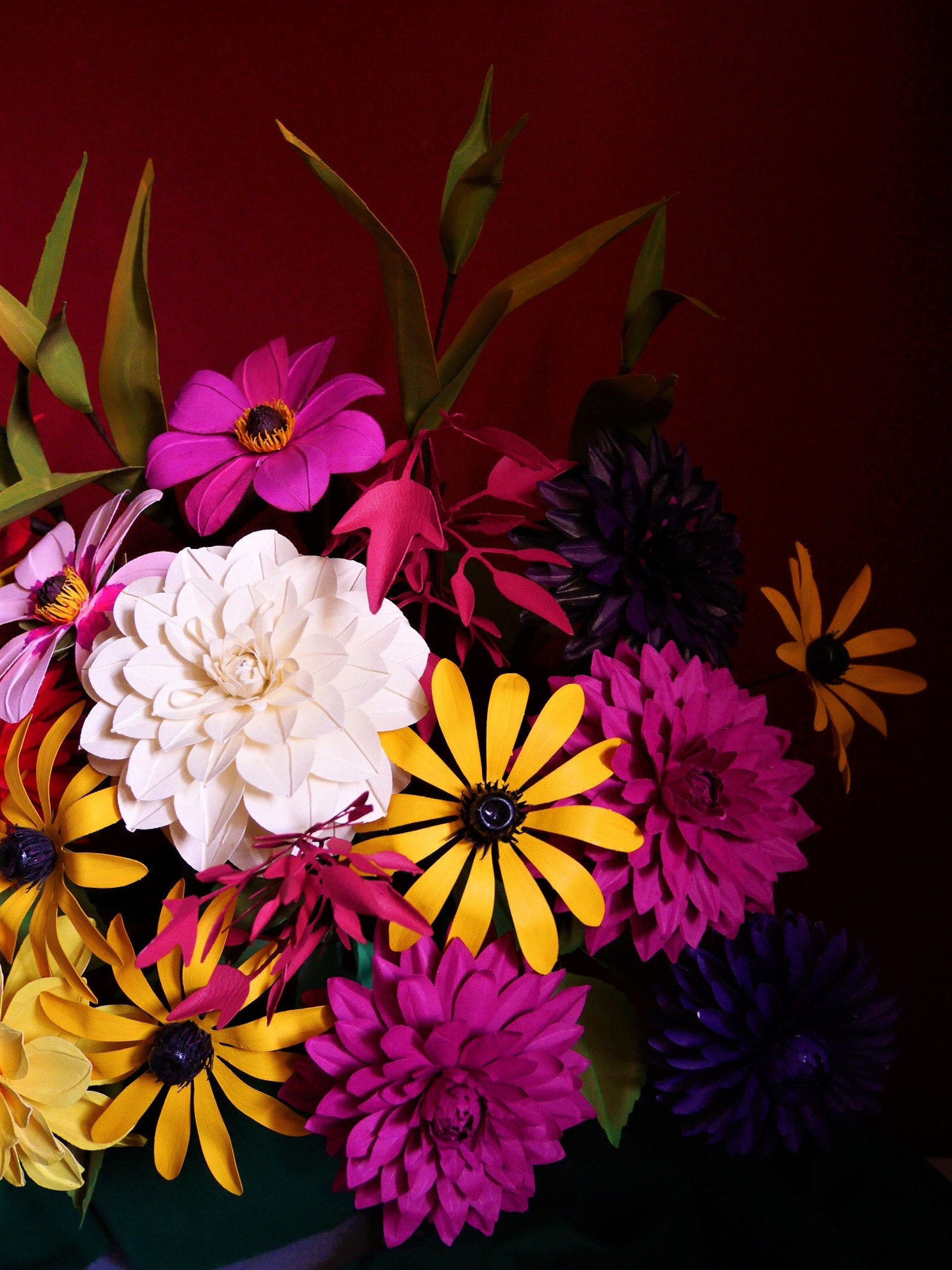 Dahlia - Paper Flowers - Templates - Video Tutorial - Instant Download ...