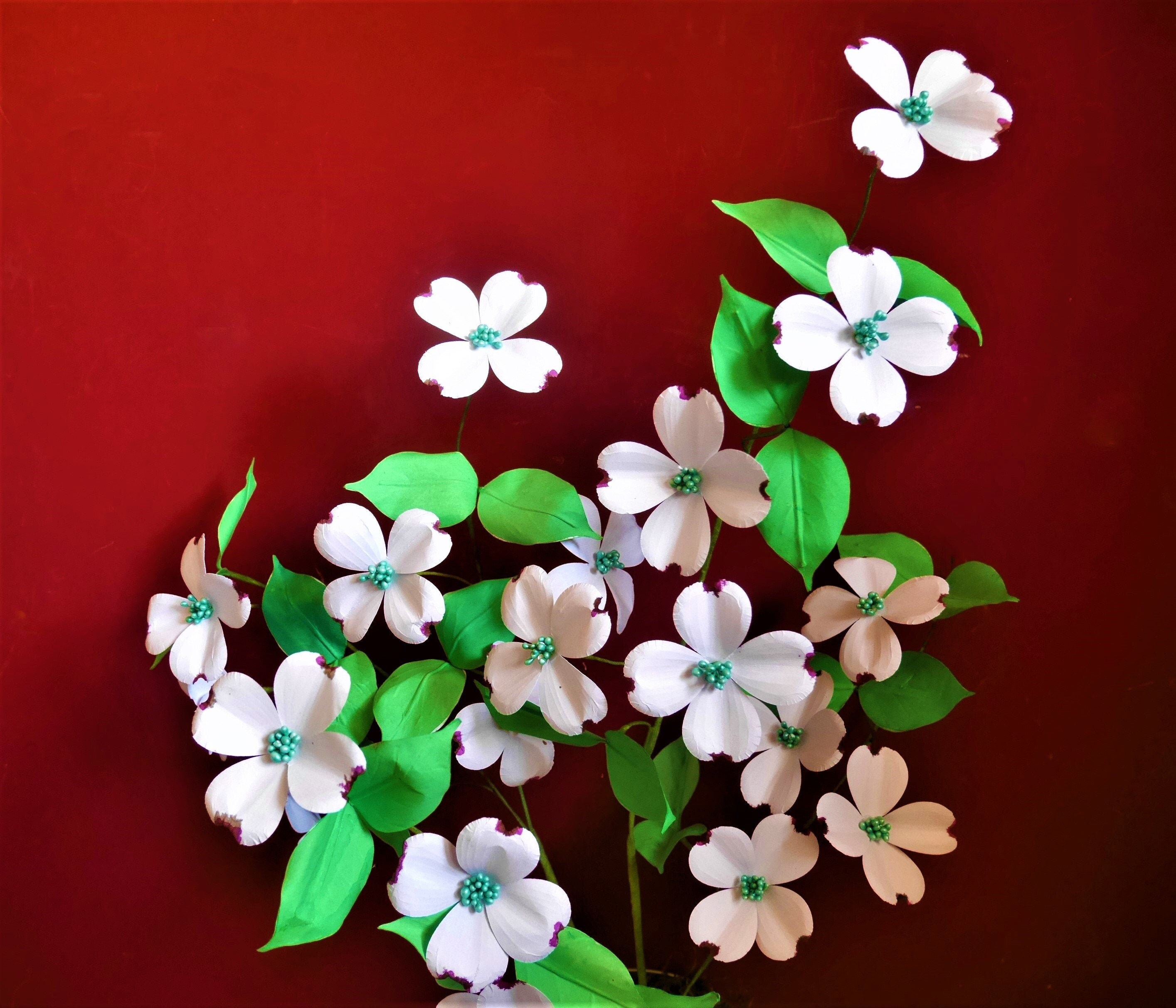 Dogwood Paper Flower Templates Instant Download Video - Etsy
