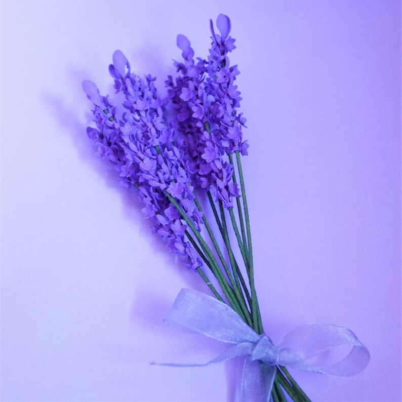 Lavender Paper Flower Templates Instant Download Video | Etsy