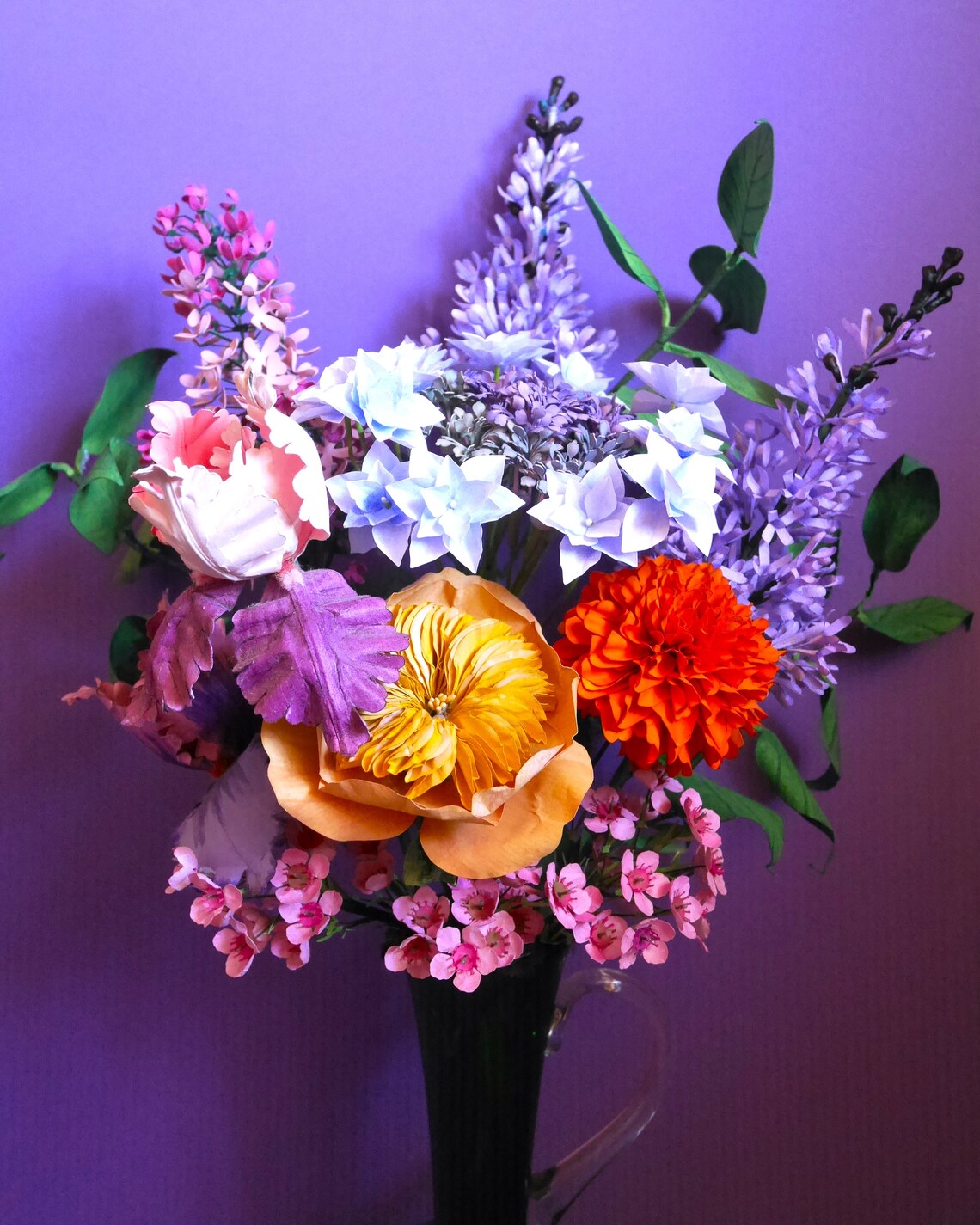 Tuff Stuff Hydrangea Templates Paper Flower Instant - Etsy