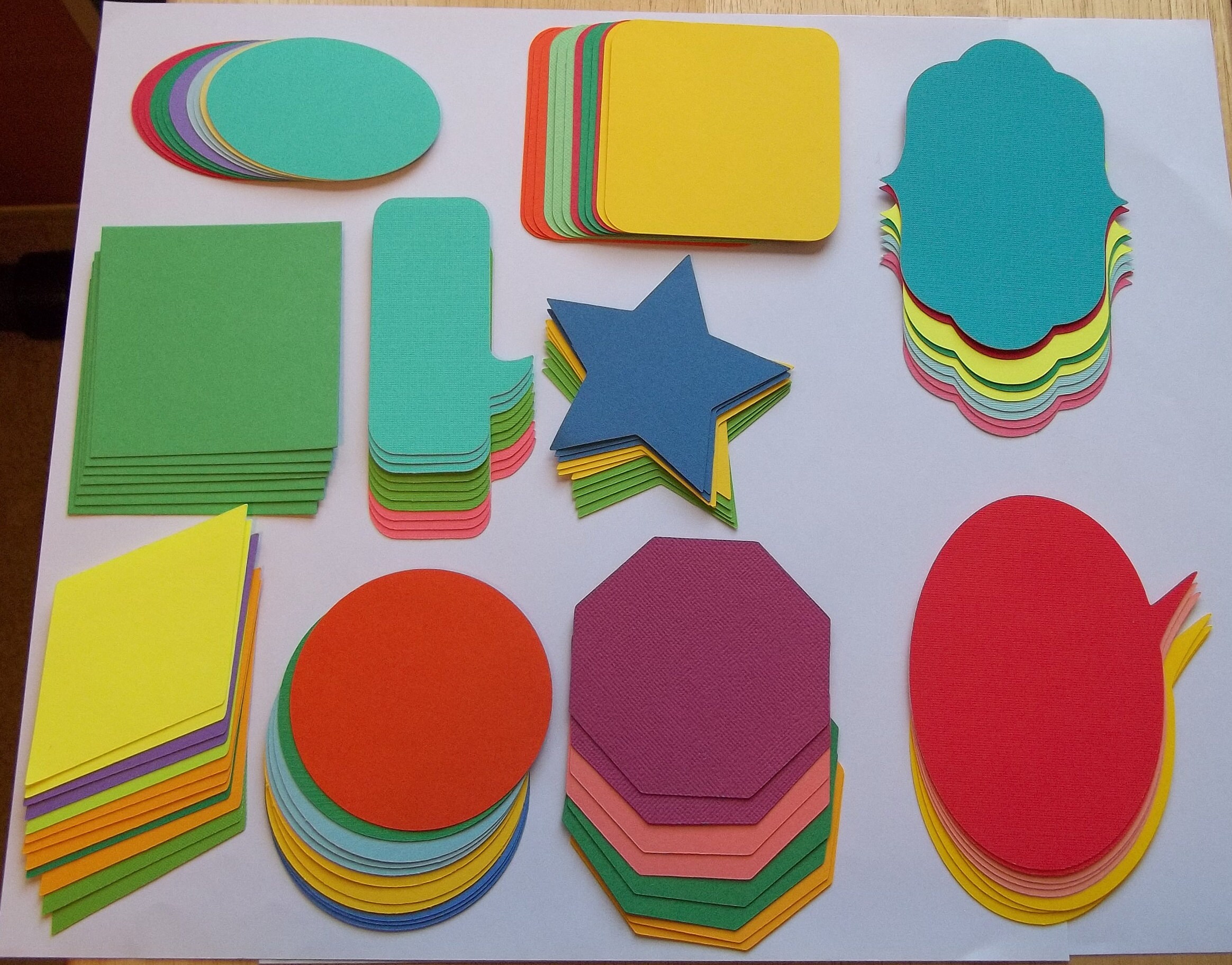 Octagon Die Cut Die Cut Octagon 3 Inch Octagon Die Cuts Cut Outs Set of ...