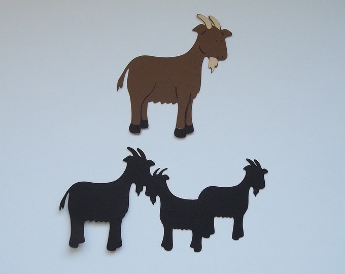 Goat Die Cut; 3 Goats (2-1/2"), (3) Saying MAA, and a (3) Border Piece ...