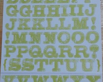 Alphabet Punch Outs - Etsy