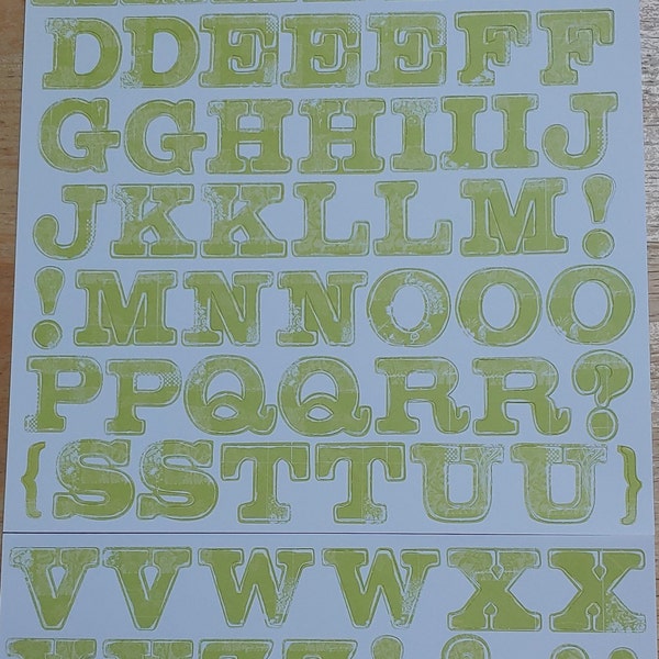 Alphabet Die Cut - Etsy