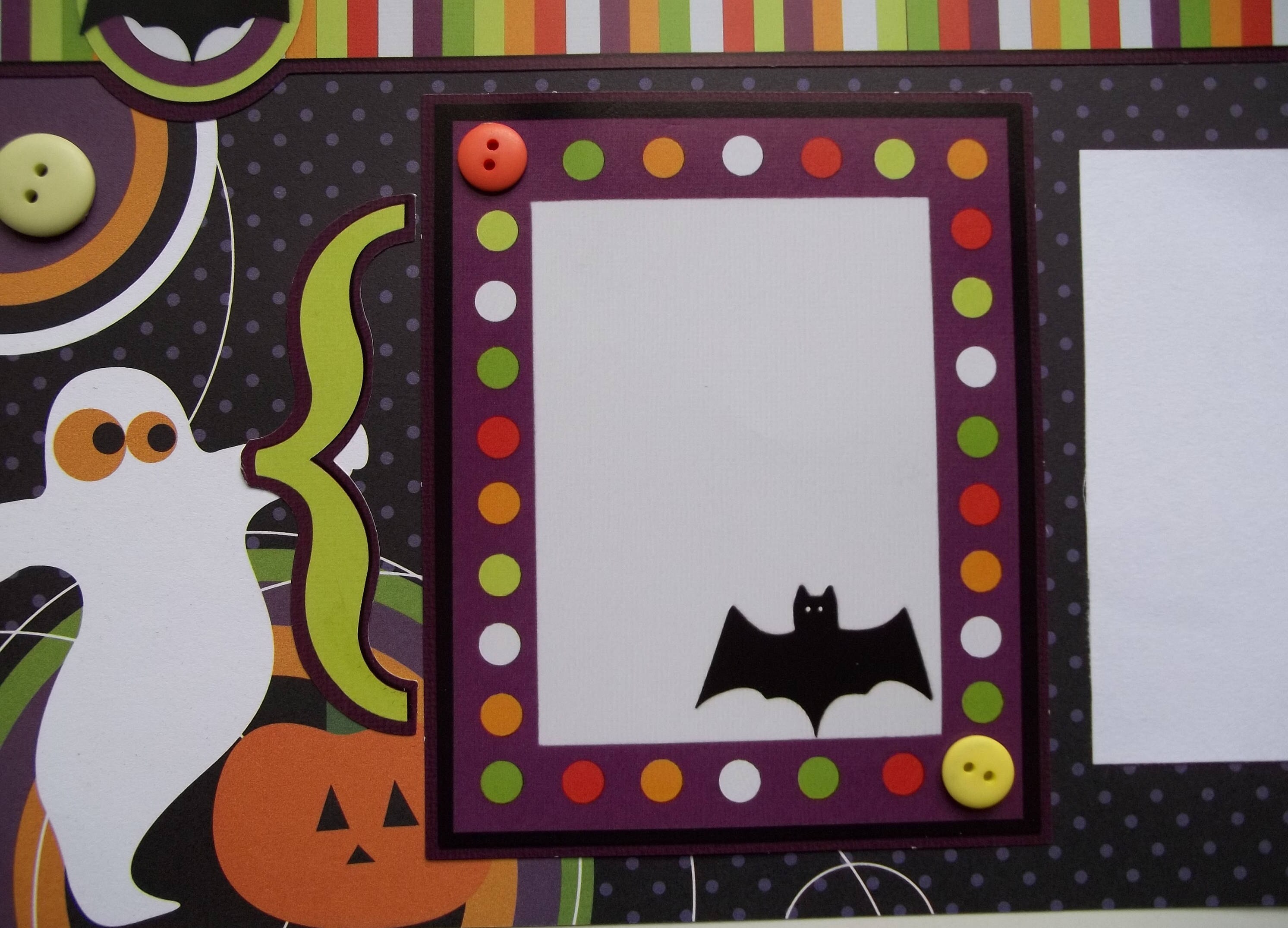 Halloween Pages; Scary Fun; 12x12 Two Page Layout; Halloween Layout ...