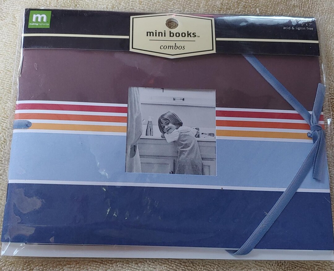 Mini Photo Book, 5x7 Book, With 30" of Ribbon, Cover and Inner Pages ...