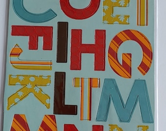 Red Alphabet Stickers - Etsy