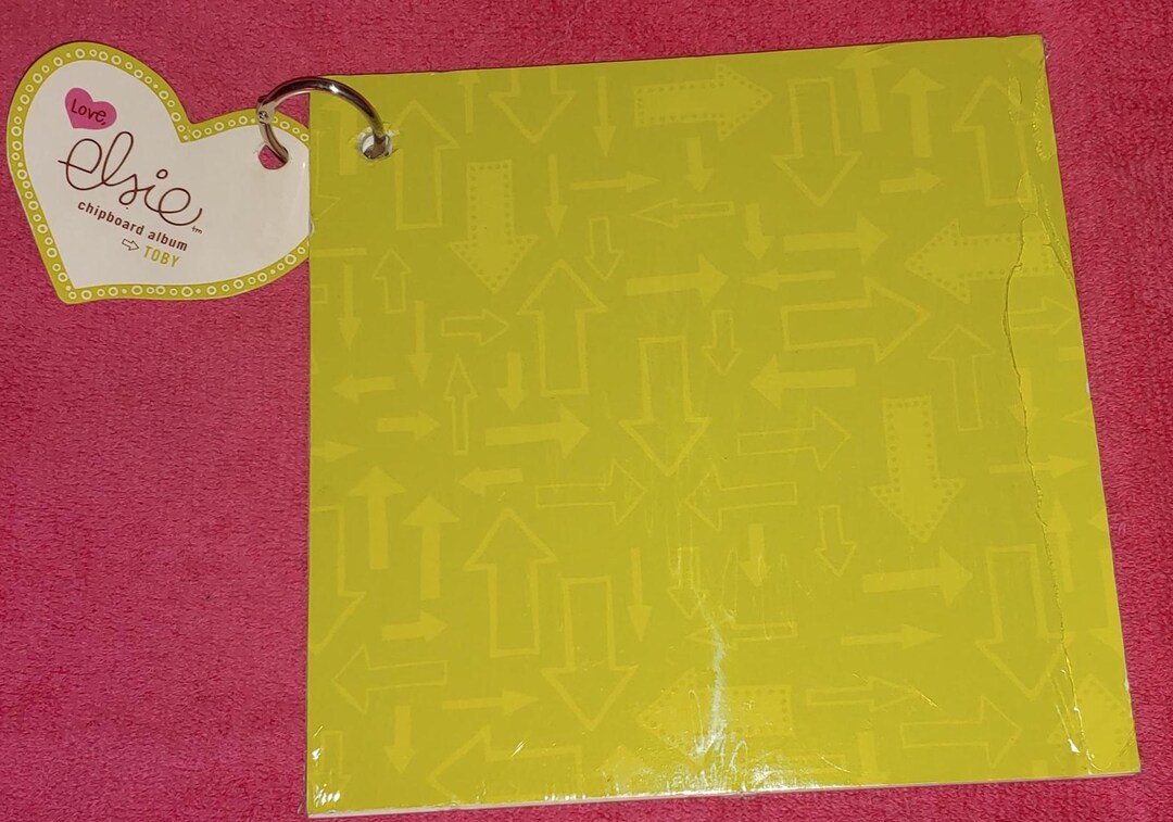 Chipboard Album; Yellow; 7x7 Album; Hardcover Scrapbook; Cardstock ...