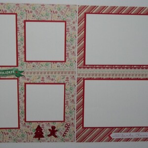 Premade Christmas Pages; 12x12 Pages; Holiday Scrapbook Pages; Premade ...