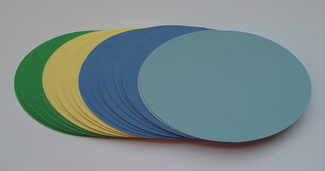 Die Cut Oval; 3 Inch Oval; Set of 30 Ovals; Die Cut Shapes ...