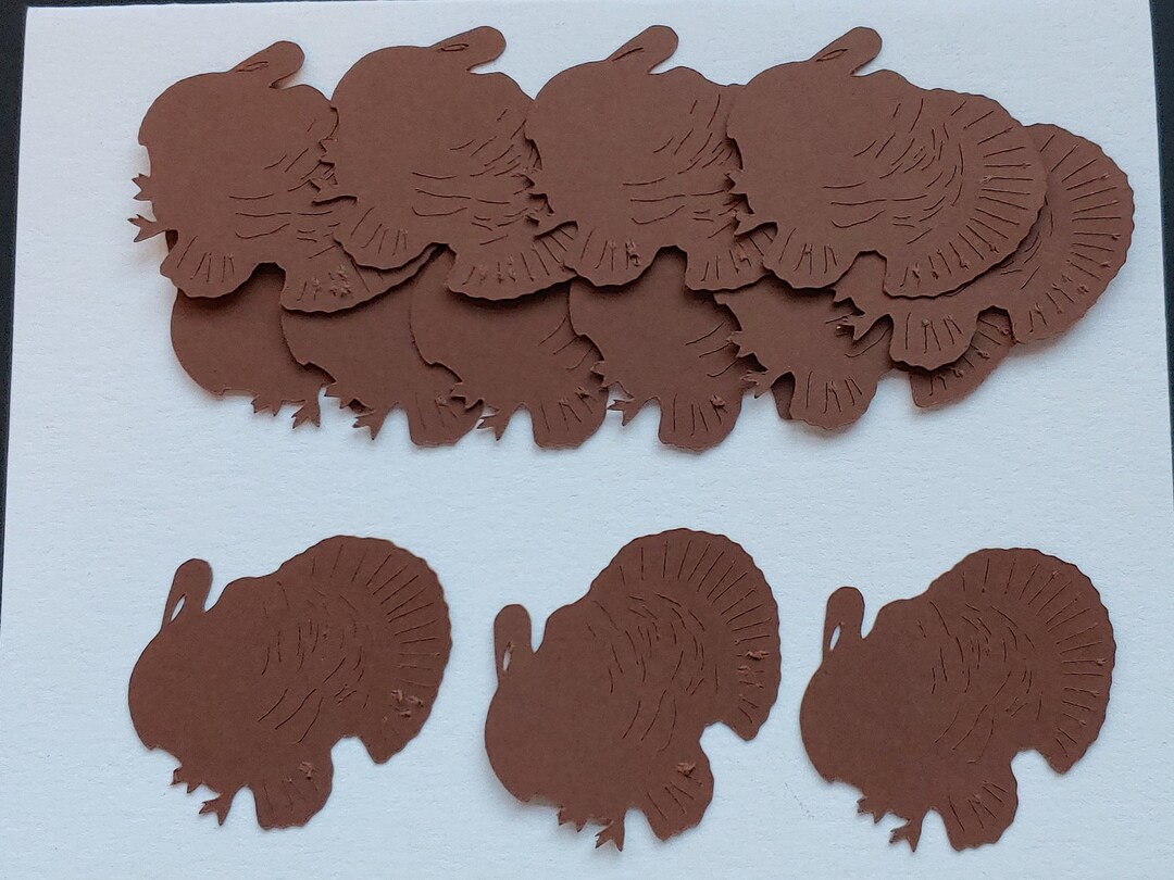 Turkey Die Cuts (30); Thanksgiving Turkey Die Cuts; Turkeys; - Etsy