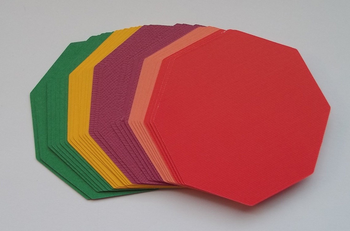 Octagon Die Cut; Die Cut Octagon; 3 Inch Octagon; Die Cuts; Cut Outs ...