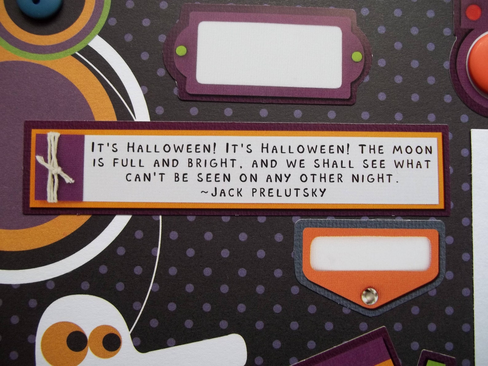 Halloween Pages; Scary Fun; 12x12 Two Page Layout; Halloween Layout ...