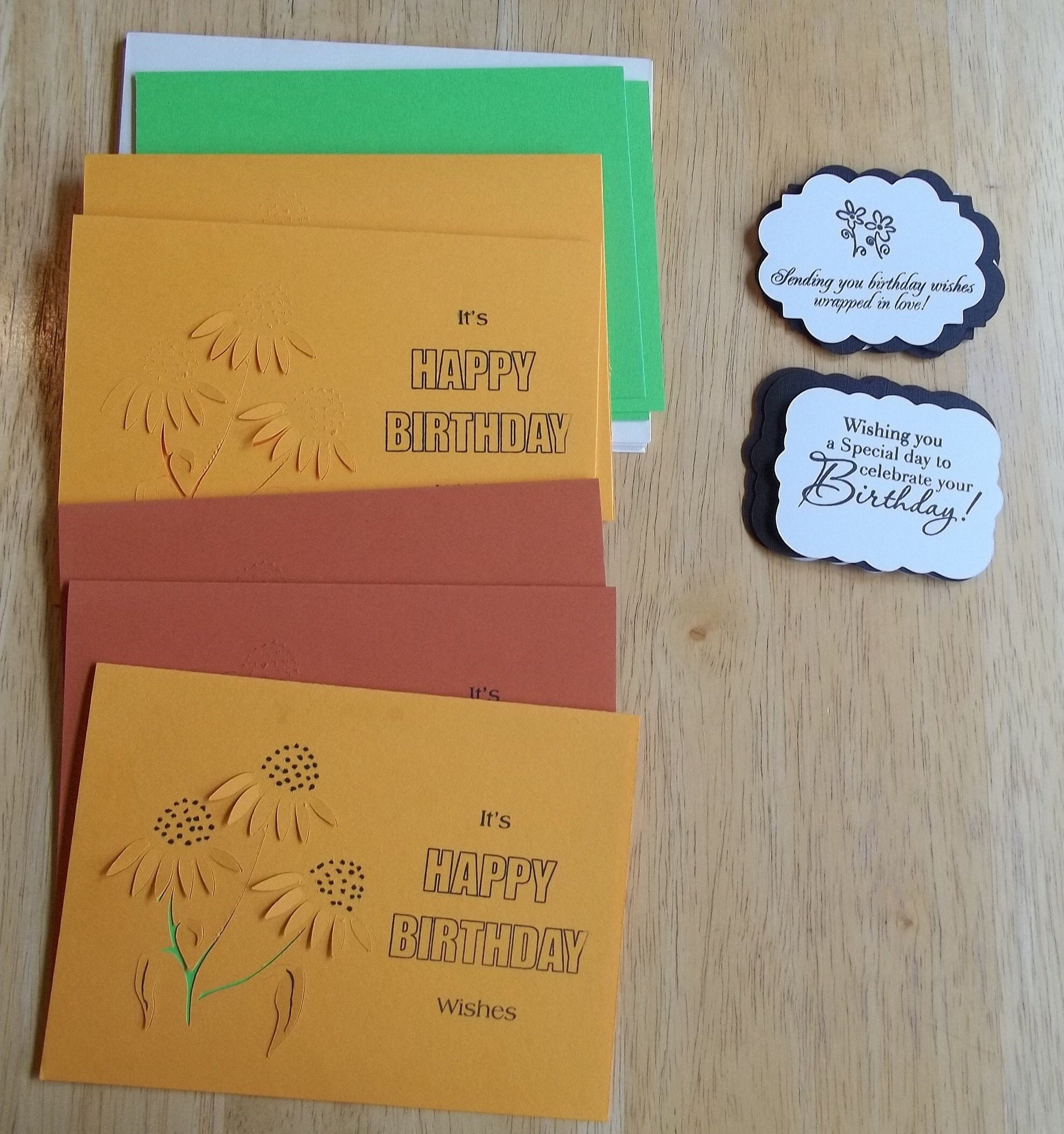 Birthday Card Making Kit, DIY Card Kit, Set of 5 Cards (2 Styles ...