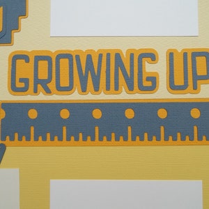 Baby Scrapbook Page "growing Up"; Child's Page; 12x12 Premade Scrapbook ...
