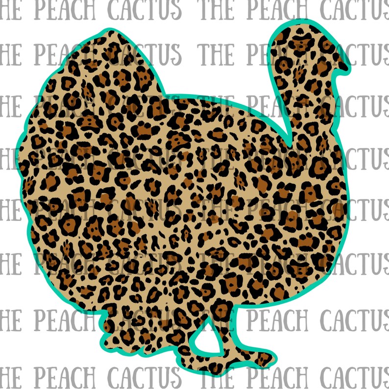 Leopard Print Turkey PNG Instant Download Digital Design | Etsy