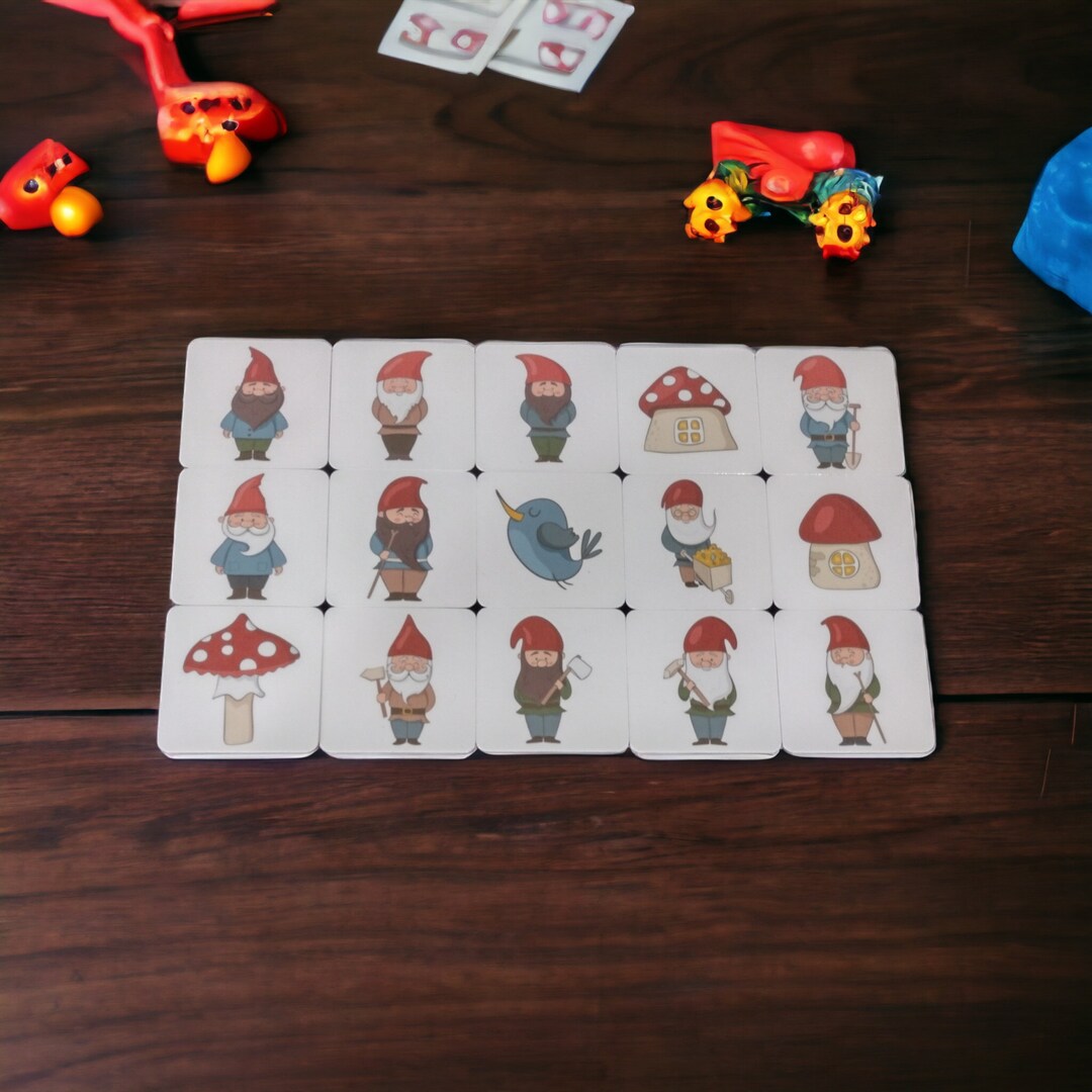 Interactive Gnome Memory Game Set, Perfect for Family Game Night and ...